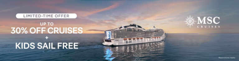 MSC Cruise Deals - Up To 30% Off Cruises + Kids Sail FREE - Blue Planet ...